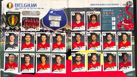 Album PANINI 2018 coupe du monde en Russie.