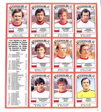 Album PANINI 1982 coupe du monde en ESPAGNE.
