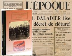 journal d'époque de 1938 et son livre anniversaire.