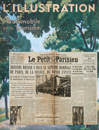 Journal ancien de 1932 et sa revue l'illustration.